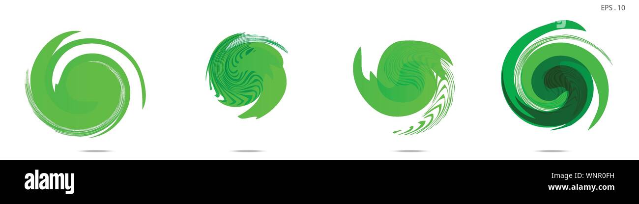 Collection of modern abstract graphic elements. Vortex vector ...