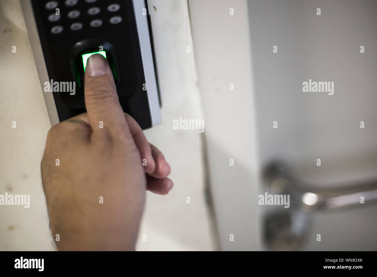 Biometrics hand hi-res stock photography and images - Alamy