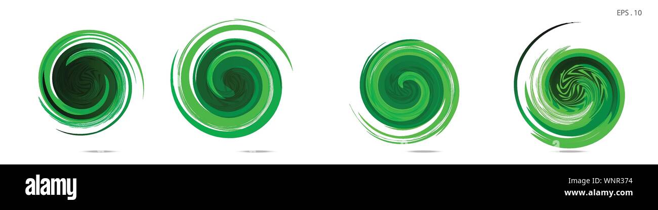Collection of modern abstract graphic elements. Vortex vector ...
