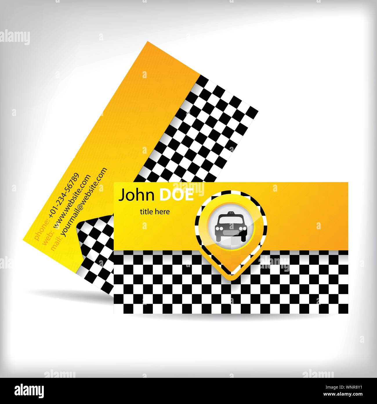 Business card design with car symbol Stock Vector Image & Art - Alamy