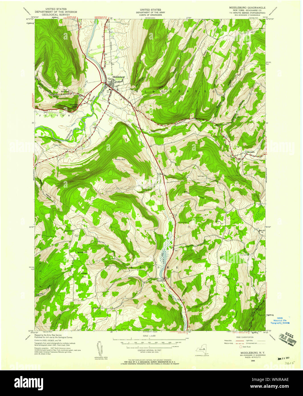 New York NY Middleburgh 130552 1944 24000 Restoration Stock Photo - Alamy