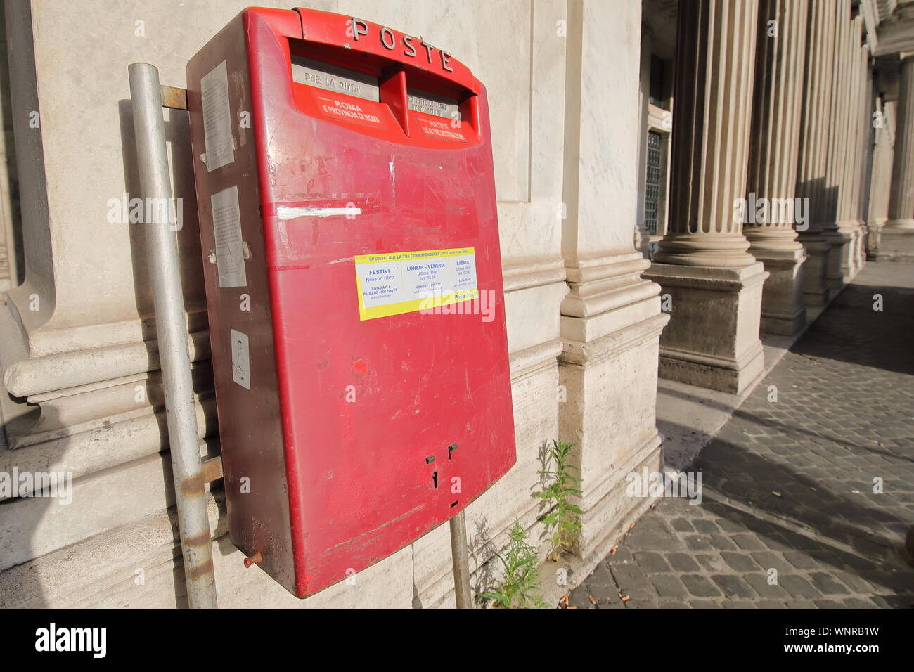 Post box Rome Italy Stock Photo - Alamy