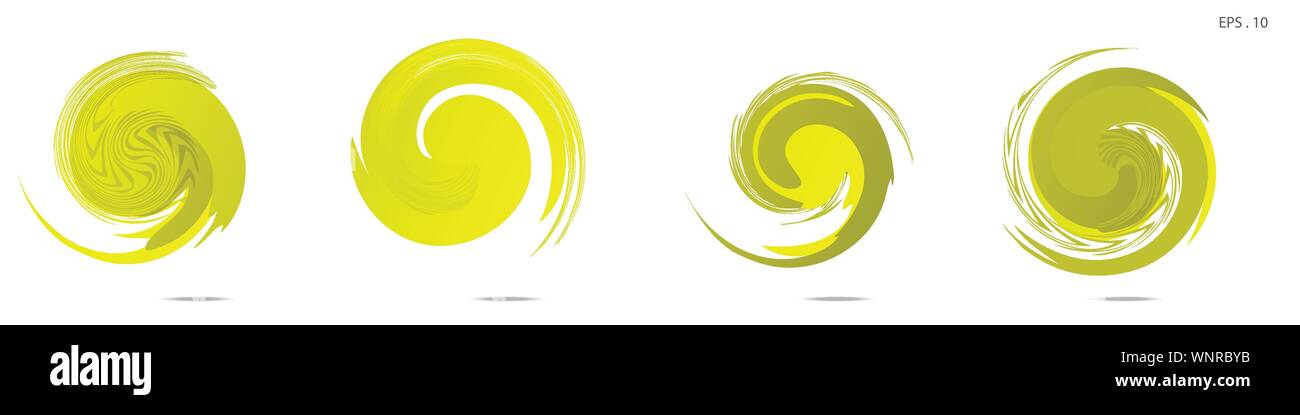 Collection of modern abstract graphic elements. Vortex vector ...