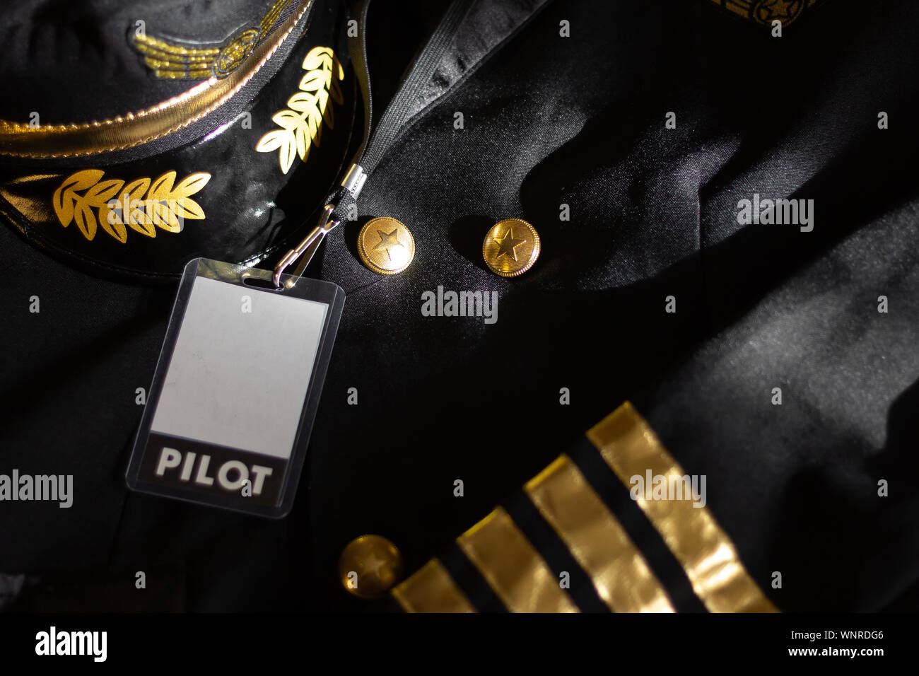 pilot uniform profession airline crew aviator professional Stock Photo ...