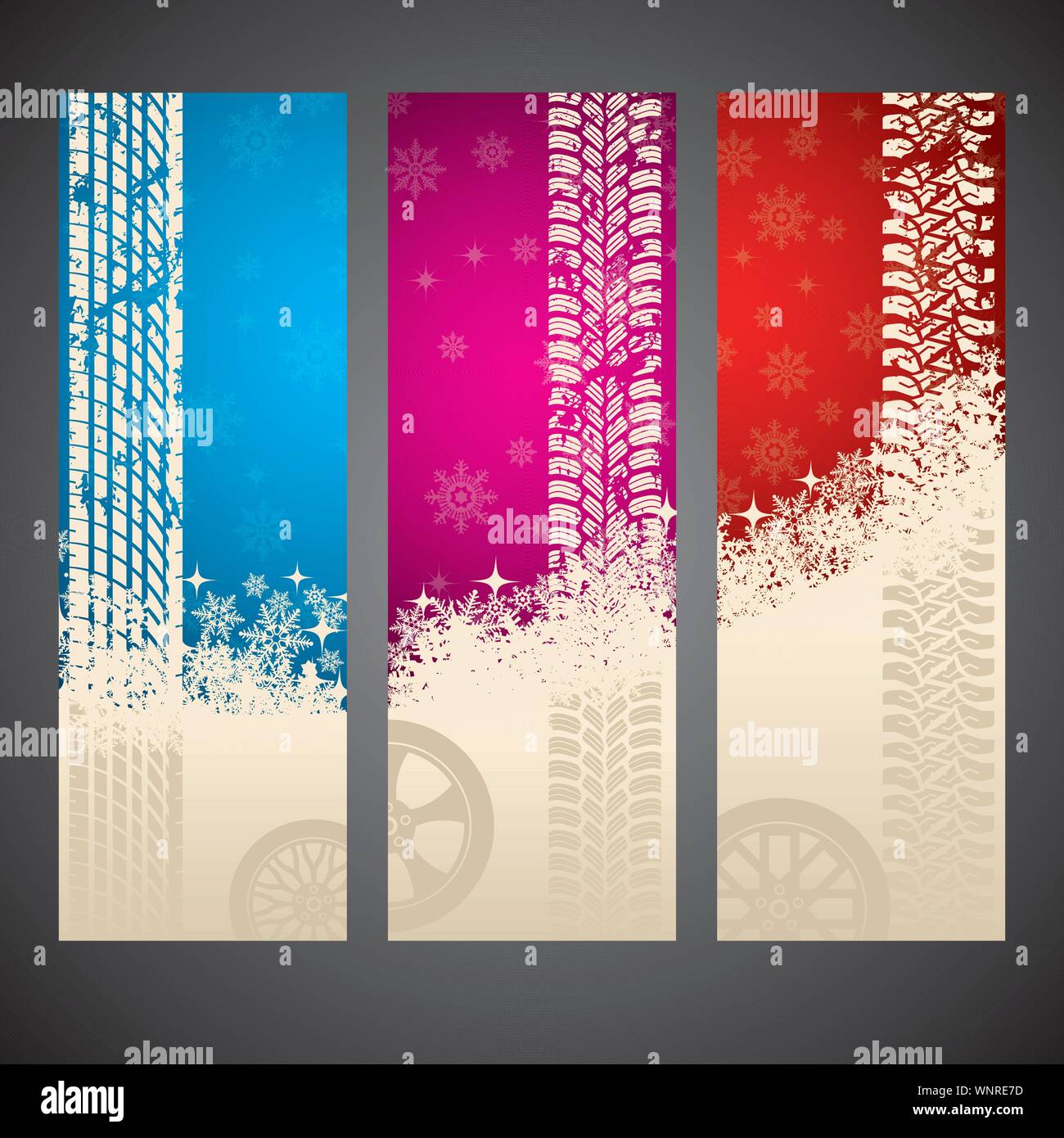 Winter tire advertising material Stock Vector Image & Art - Alamy