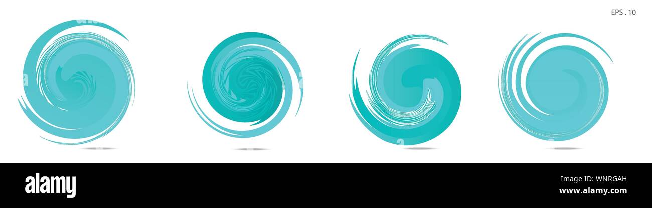 Collection of modern abstract graphic elements. Vortex vector ...