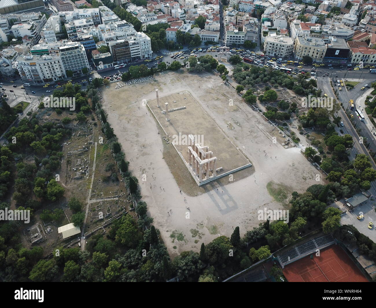 Athens Greece cityscape drone Stock Photo - Alamy