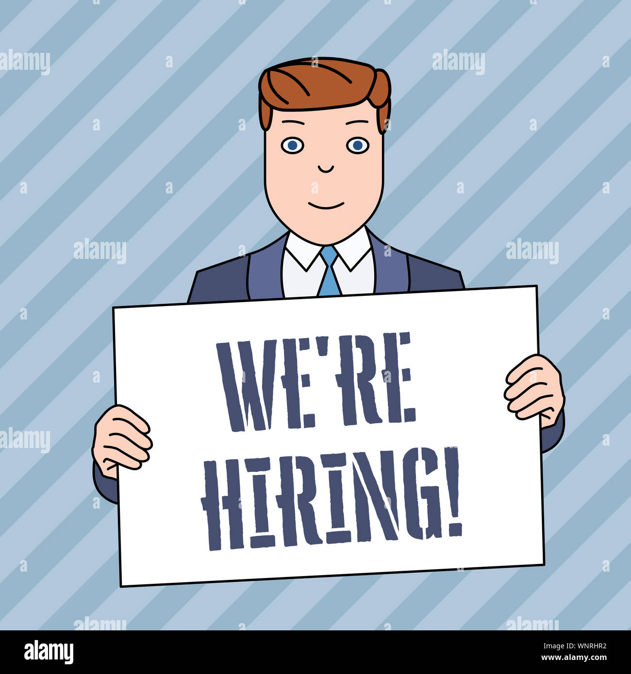 Conceptual hand writing showing We Re Hiring. Concept meaning process ...