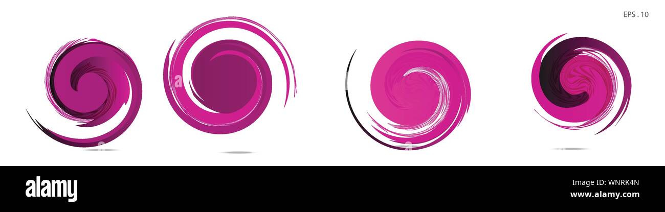 Collection of modern abstract graphic elements. Vortex vector ...