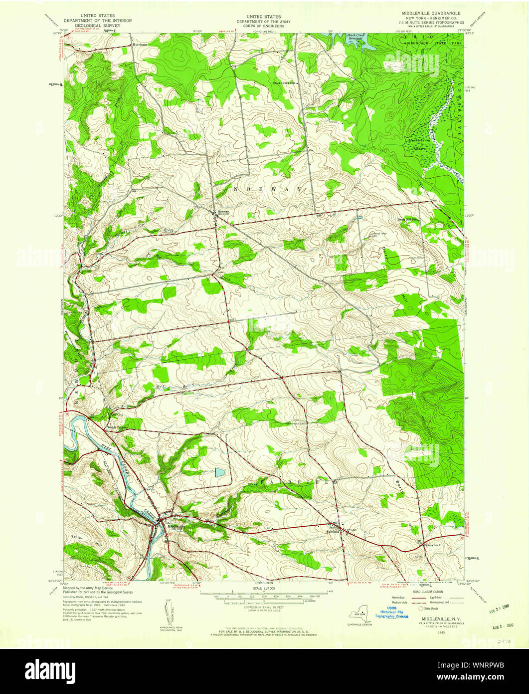 Map of middleville hi-res stock photography and images - Alamy