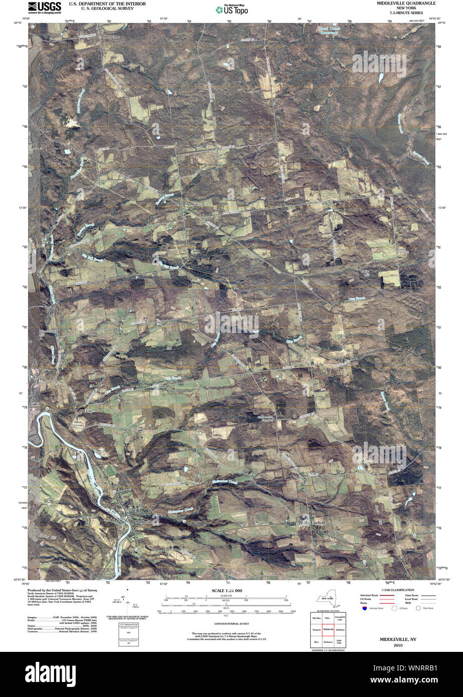 Middleville map Cut Out Stock Images & Pictures - Alamy