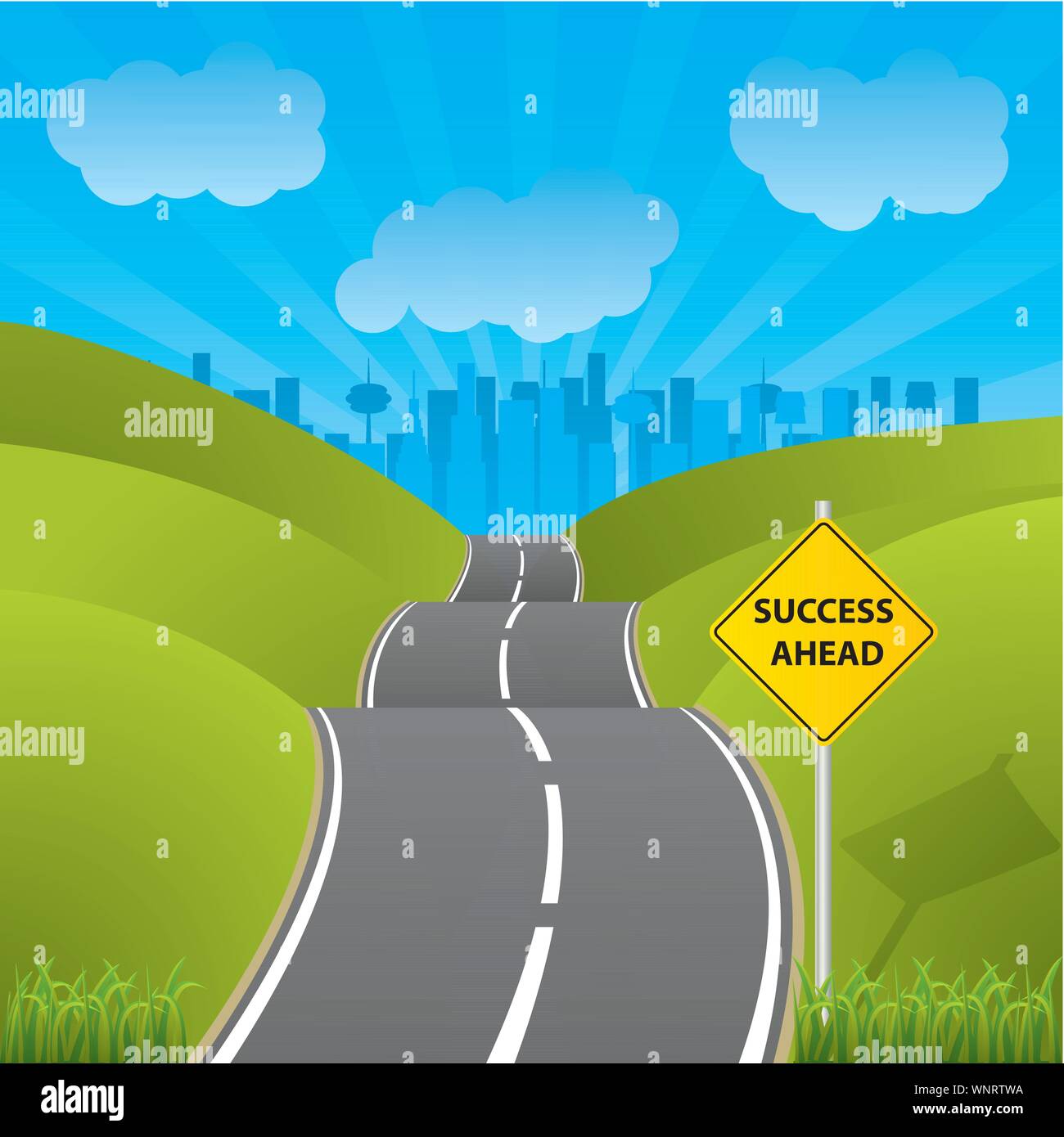 Road To Success Clipart