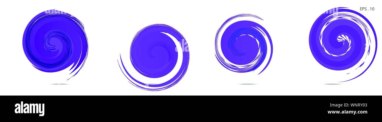 Collection of modern abstract graphic elements. Vortex vector ...