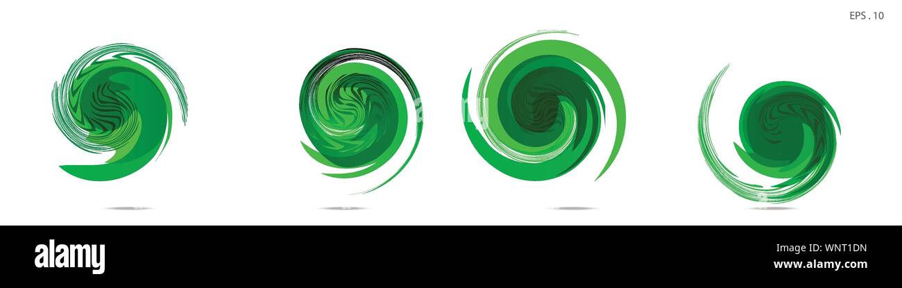 Collection of modern abstract graphic elements. Vortex vector ...