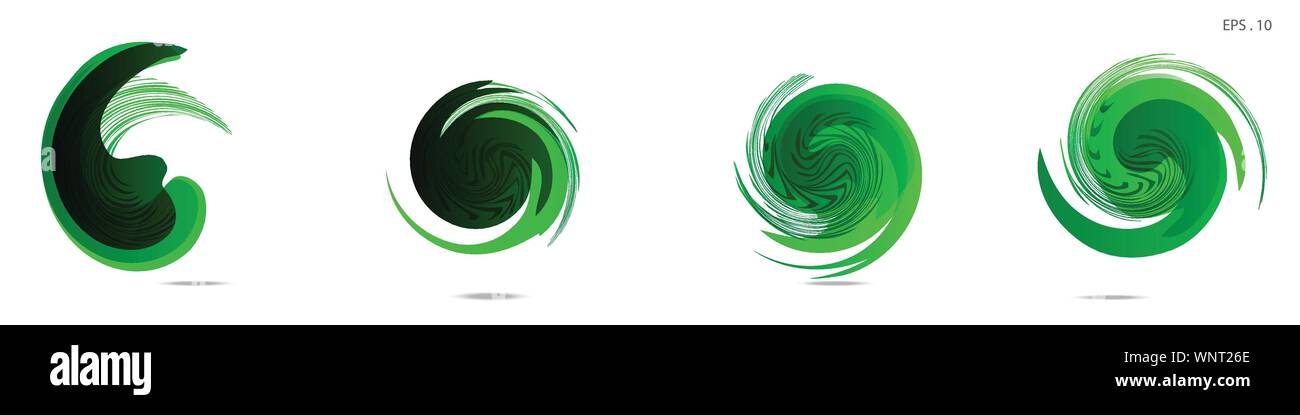 Collection of modern abstract graphic elements. Vortex vector ... Collection of modern abstract graphic elements. Vortex vector ...