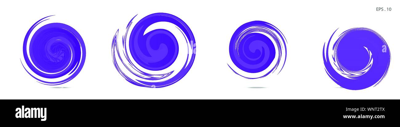 Collection of modern abstract graphic elements. Vortex vector ...