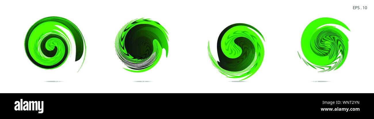 Collection of modern abstract graphic elements. Vortex vector ... Collection of modern abstract graphic elements. Vortex vector ...
