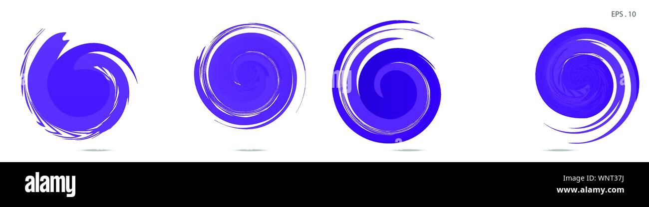 Collection of modern abstract graphic elements. Vortex vector ...