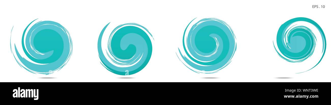 Collection of modern abstract graphic elements. Vortex vector ...