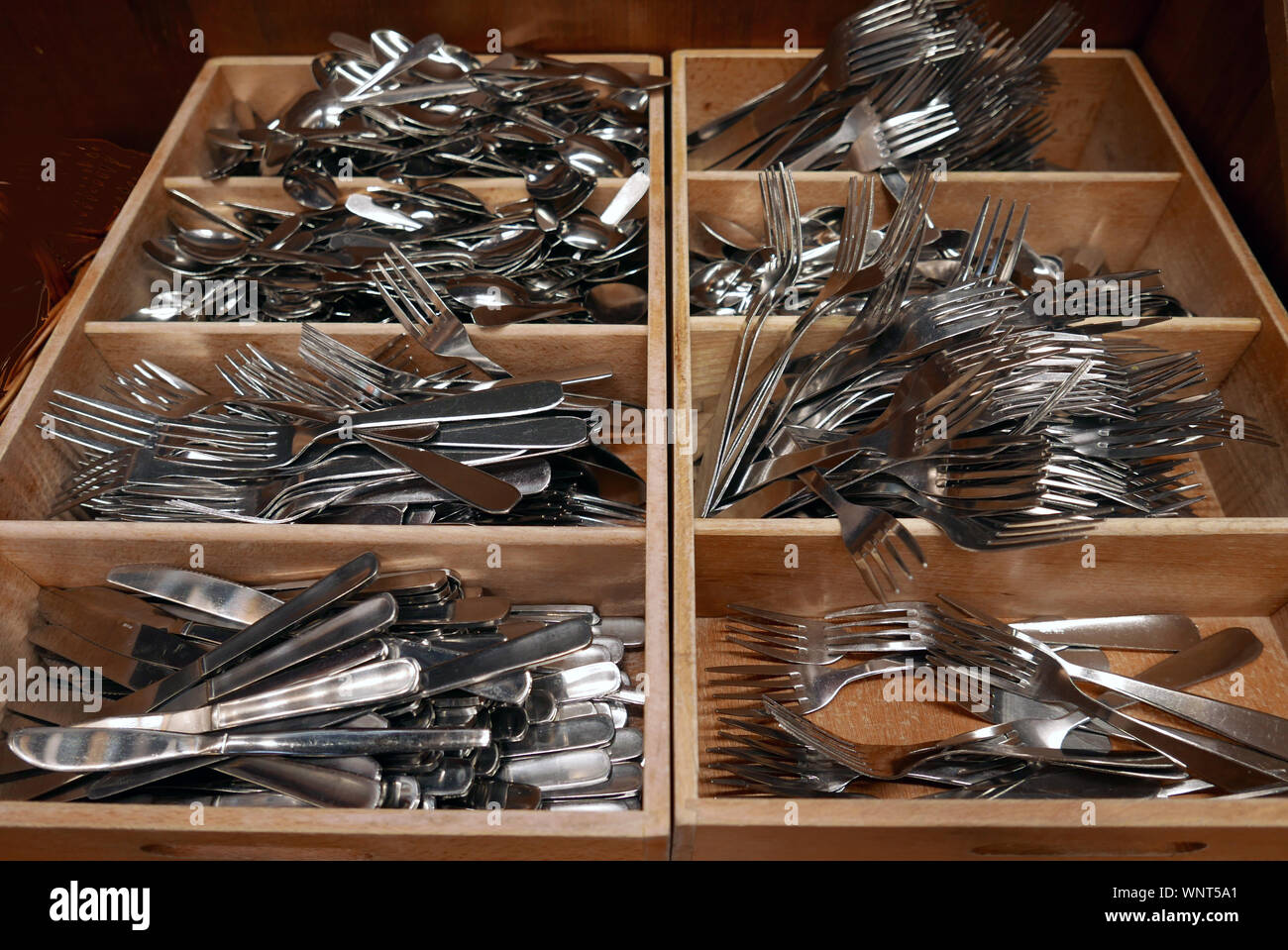 Cutlery containers hi-res stock photography and images - Alamy