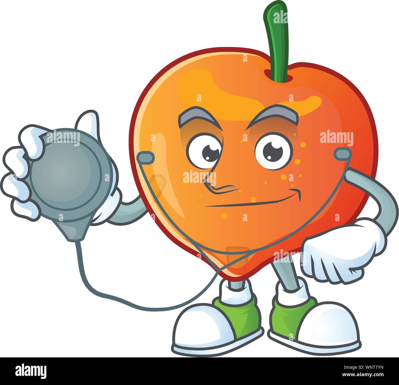 Doctor nectarian fresh cartoon character with mascot Stock Vector Image ...
