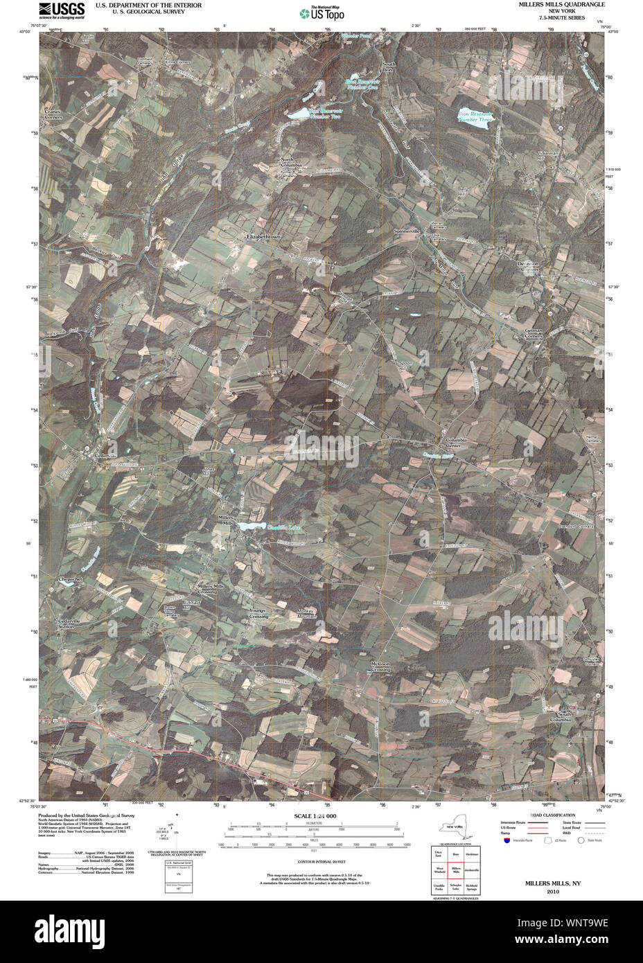 Millers new map hi-res stock photography and images - Alamy