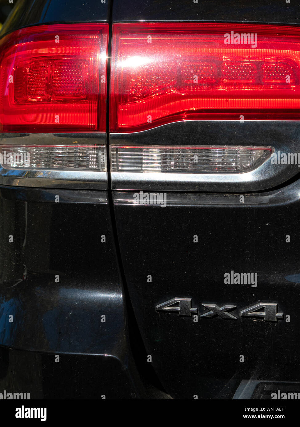 detail of back of black 4WD SUV Stock Photo - Alamy