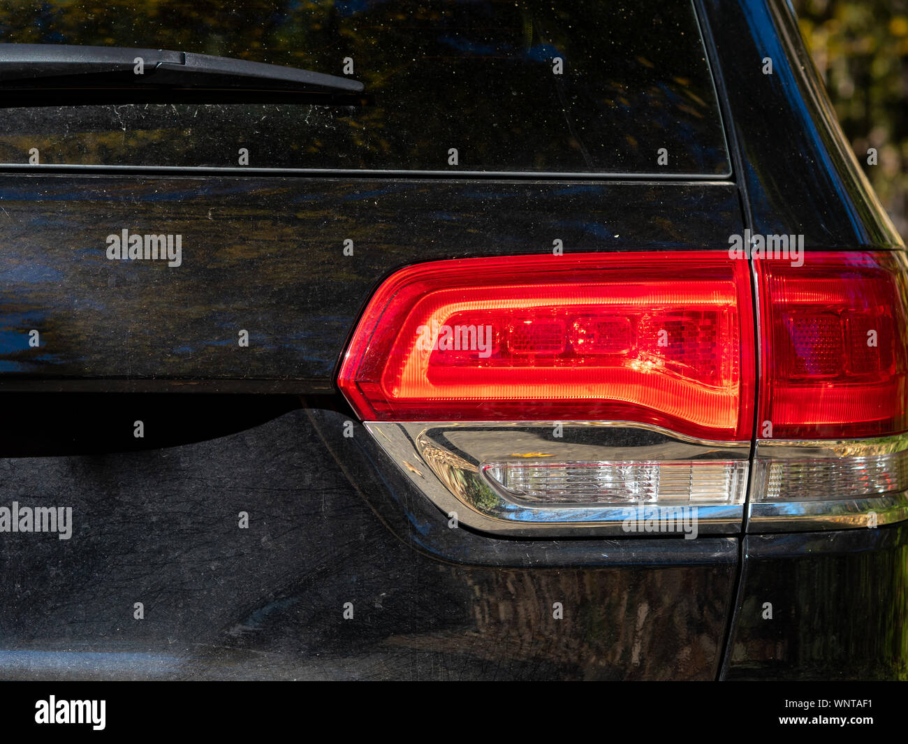 detail of back of black 4WD SUV Stock Photo - Alamy