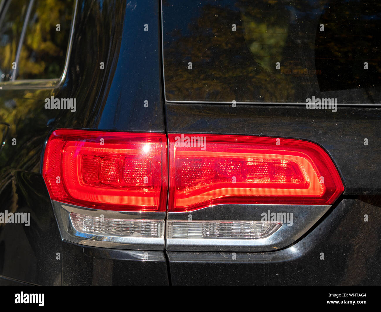 detail of back of black 4WD SUV Stock Photo - Alamy