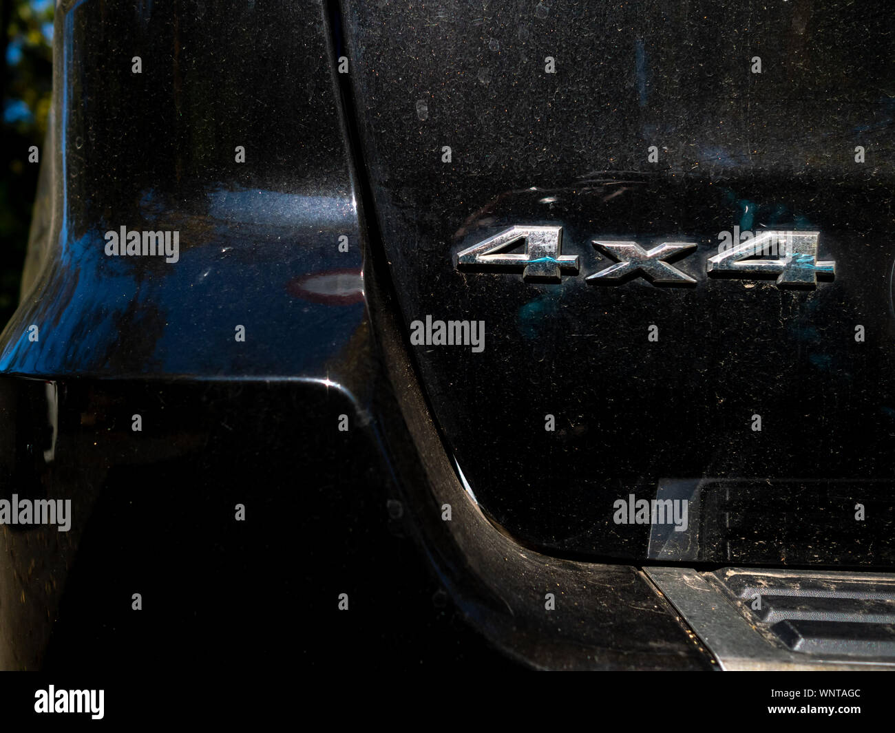 detail of back of black 4WD SUV Stock Photo - Alamy