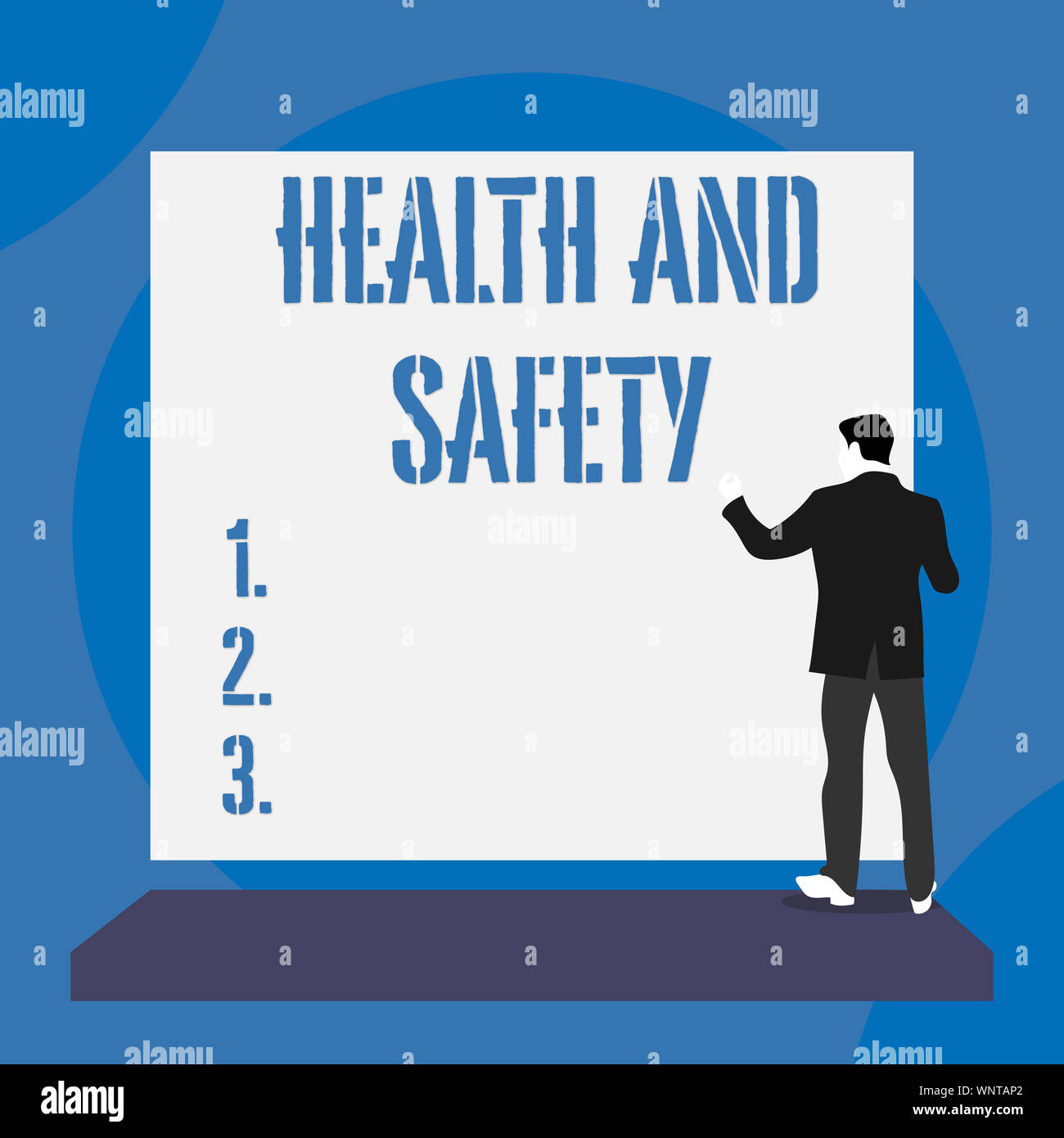 Text sign showing Health And Safety. Business photo text procedures ...