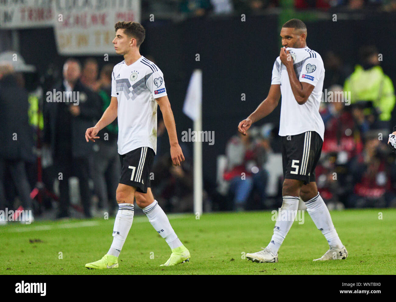 Hamburg, Germany. 06th Sep, 2019. Kai HAVERTZ, DFB 7 Jonathan TAH, DFB ...