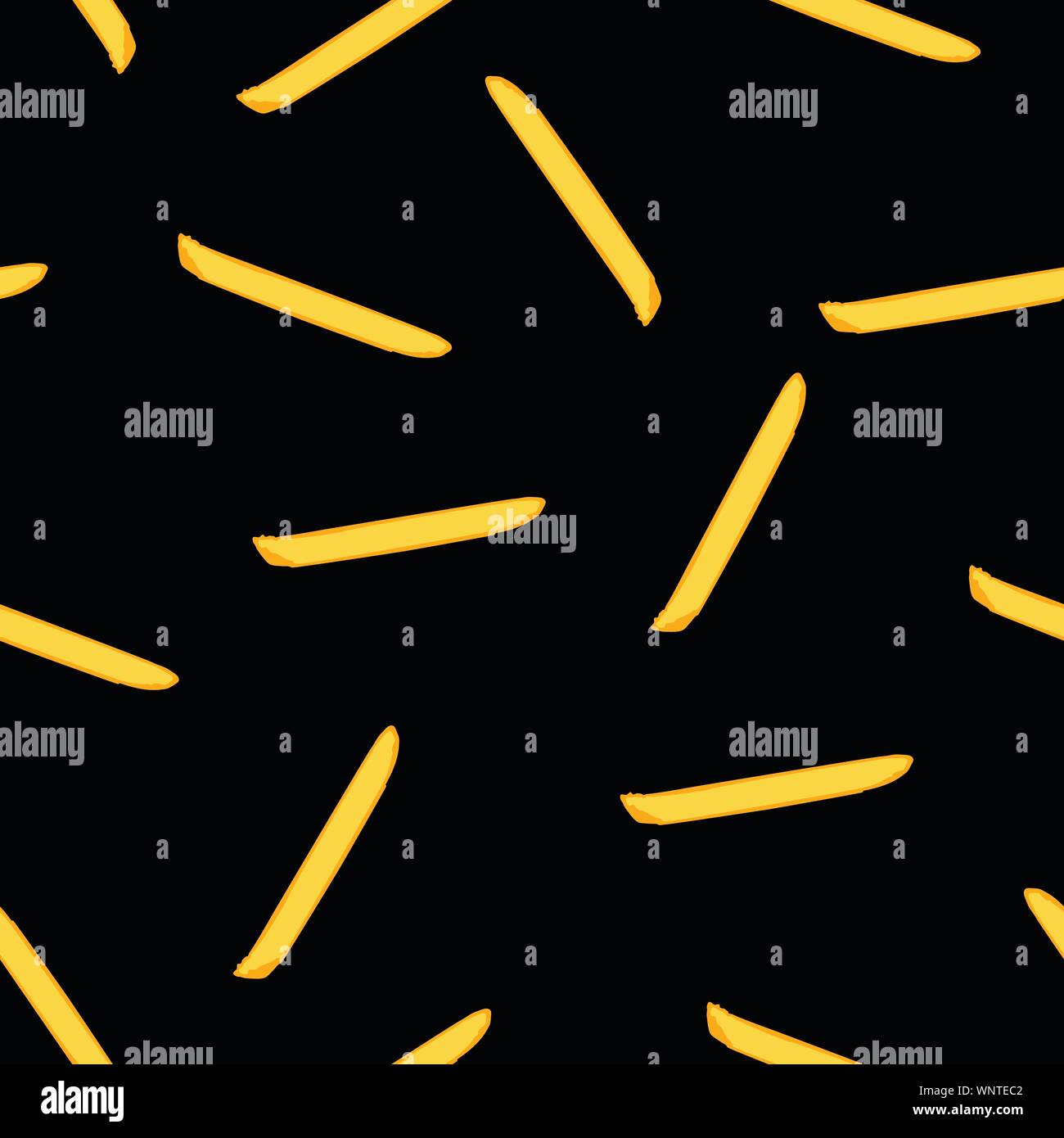 French fries fast food seamless pattern, background Stock Vector Image ...