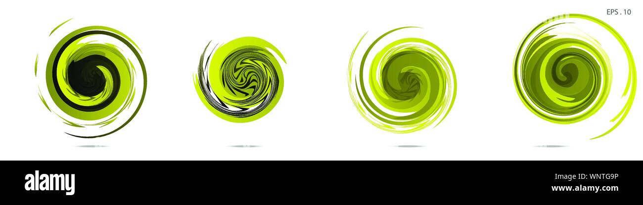 Collection of modern abstract graphic elements. Vortex vector ...