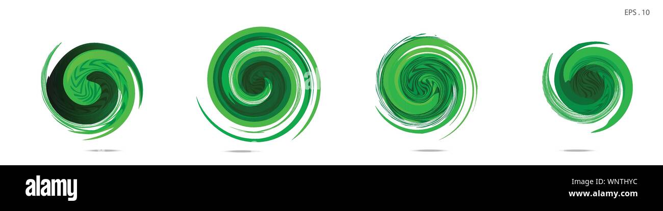 Collection of modern abstract graphic elements. Vortex vector ...