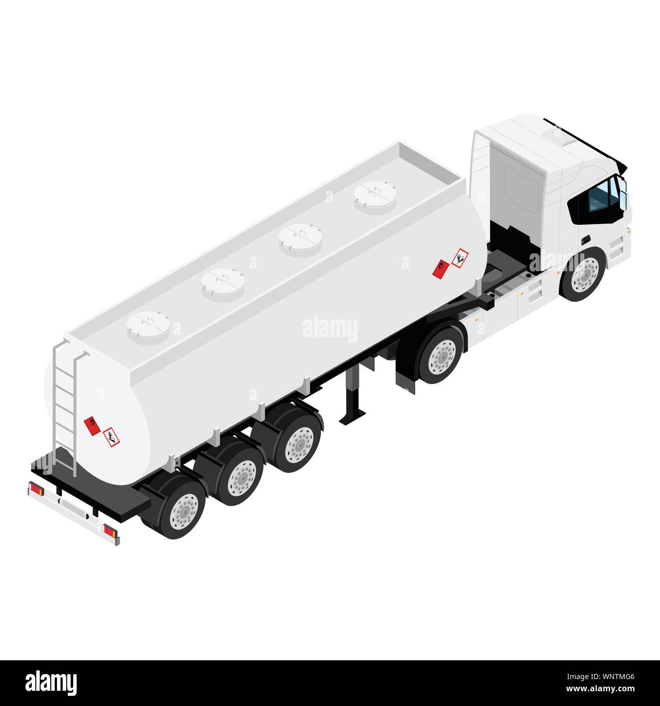 Tanker truck side view vector hi-res stock photography and images - Alamy