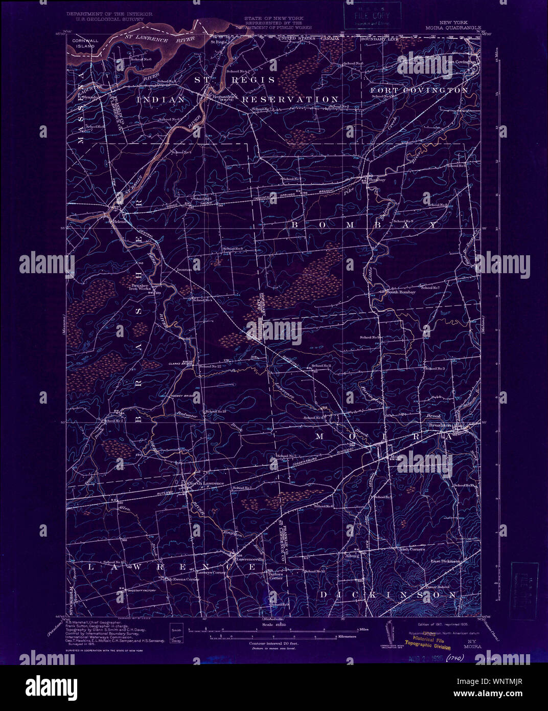 Moira new york map hi-res stock photography and images - Alamy