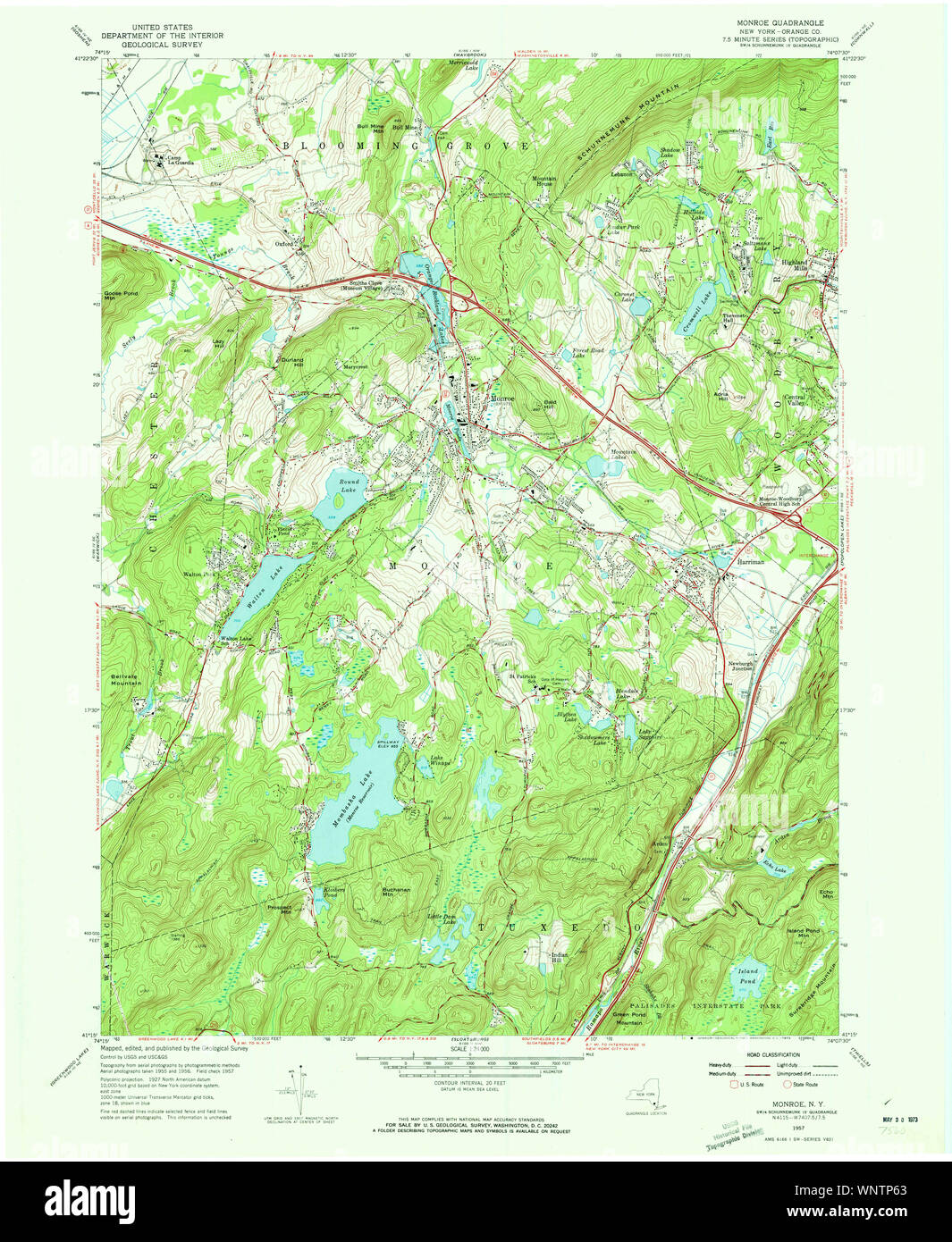 New York NY Monroe 130608 1957 24000 Restoration Stock Photo - Alamy