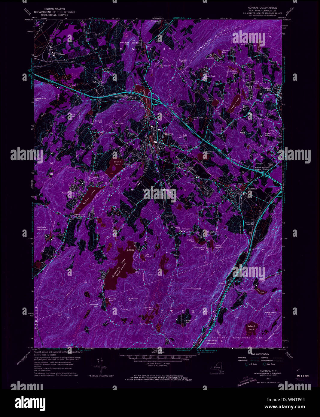 New York NY Monroe 130608 1957 24000 Inverted Restoration Stock Photo ...