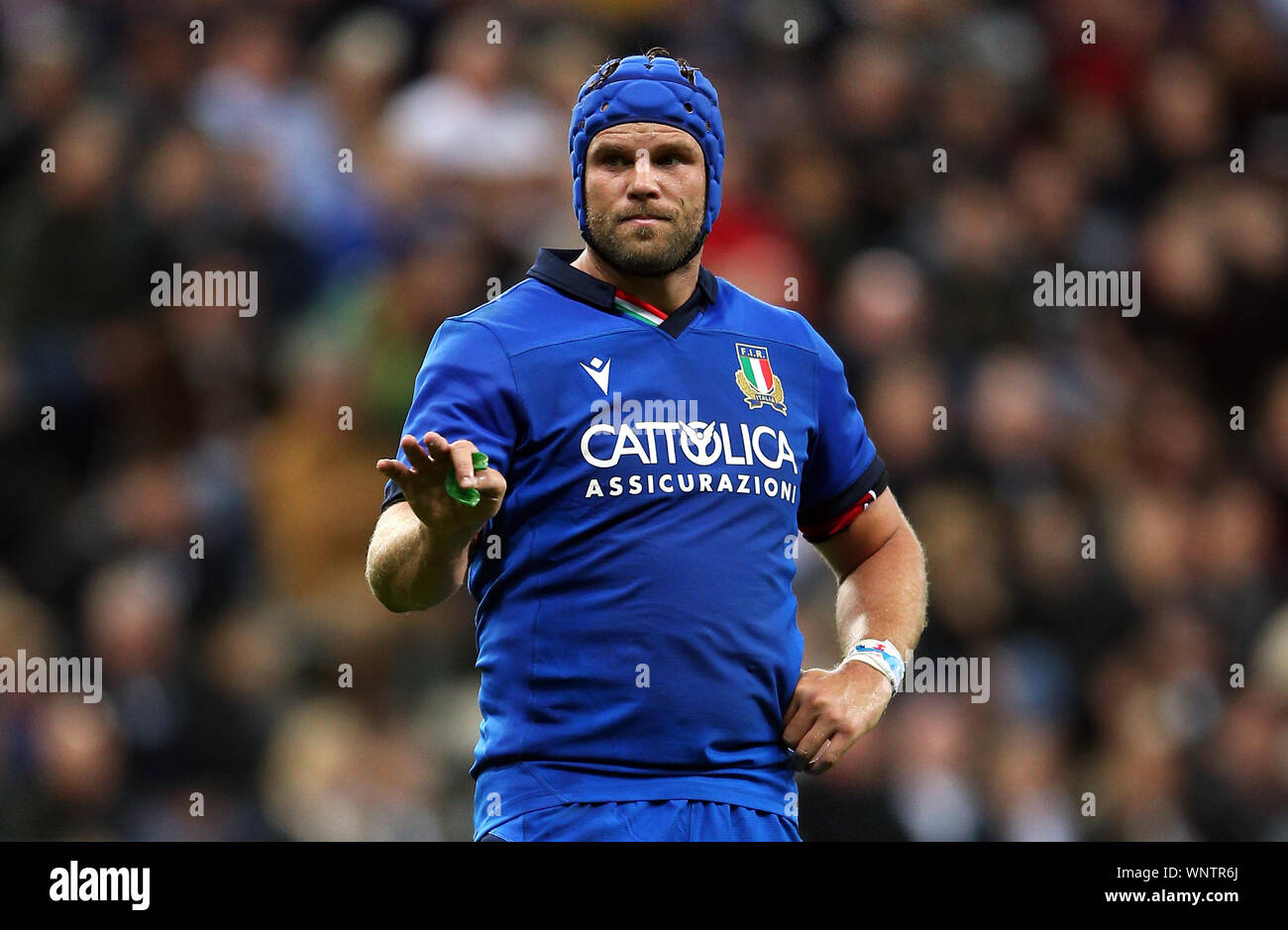 Italy's Dean Budd during the International Friendly at St James' Park ...