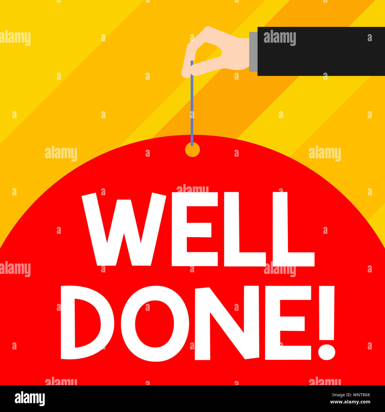 Writing note showing Well Done. Business concept for used praising ...