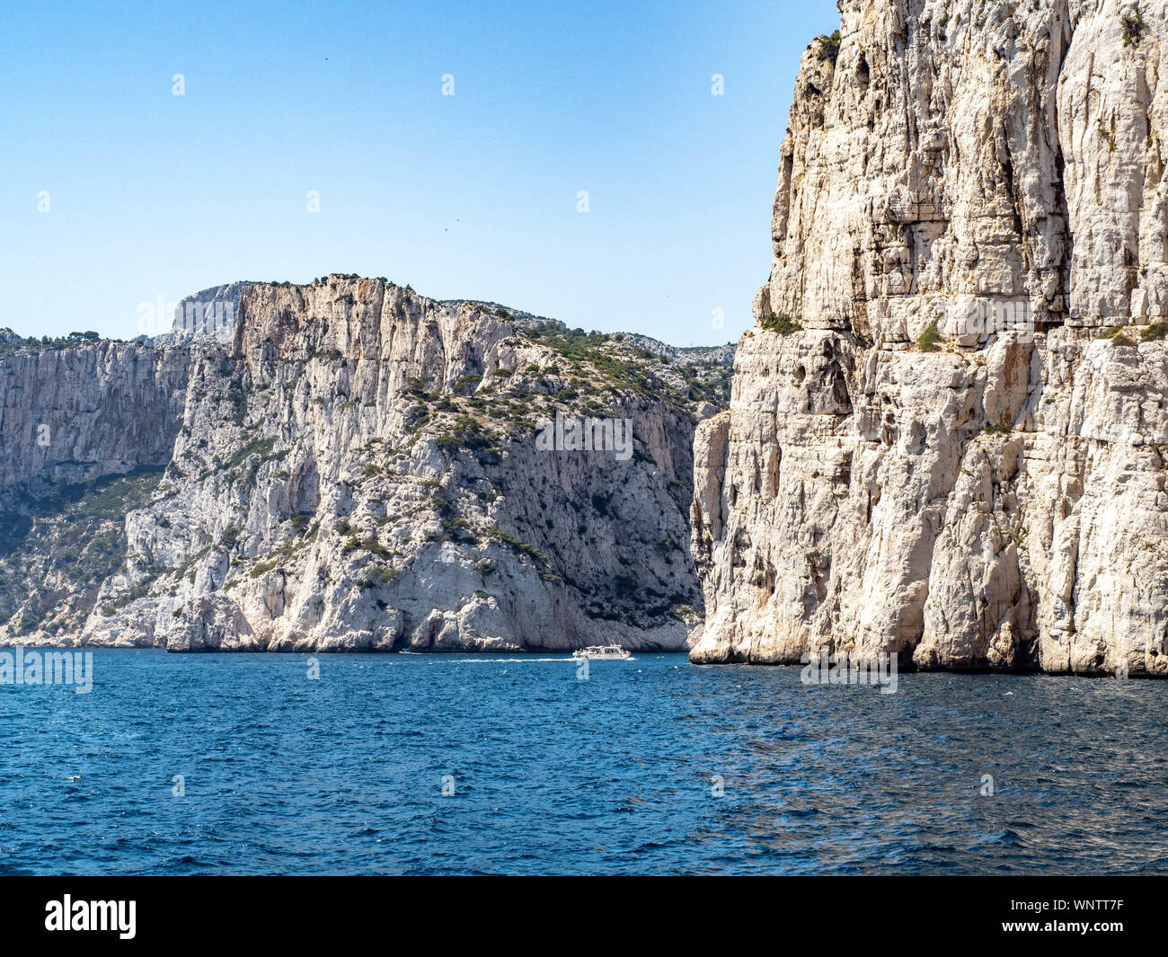 Calanques of French Riviera provide backdrop for beautiful blue water ...