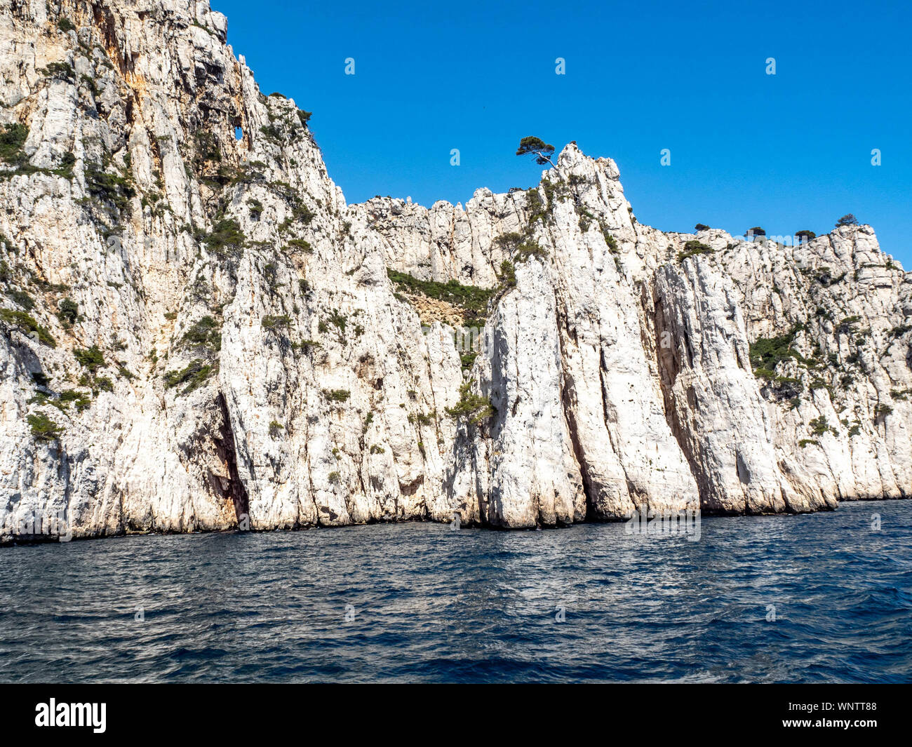 Calanques of French Riviera provide backdrop for beautiful blue water ...