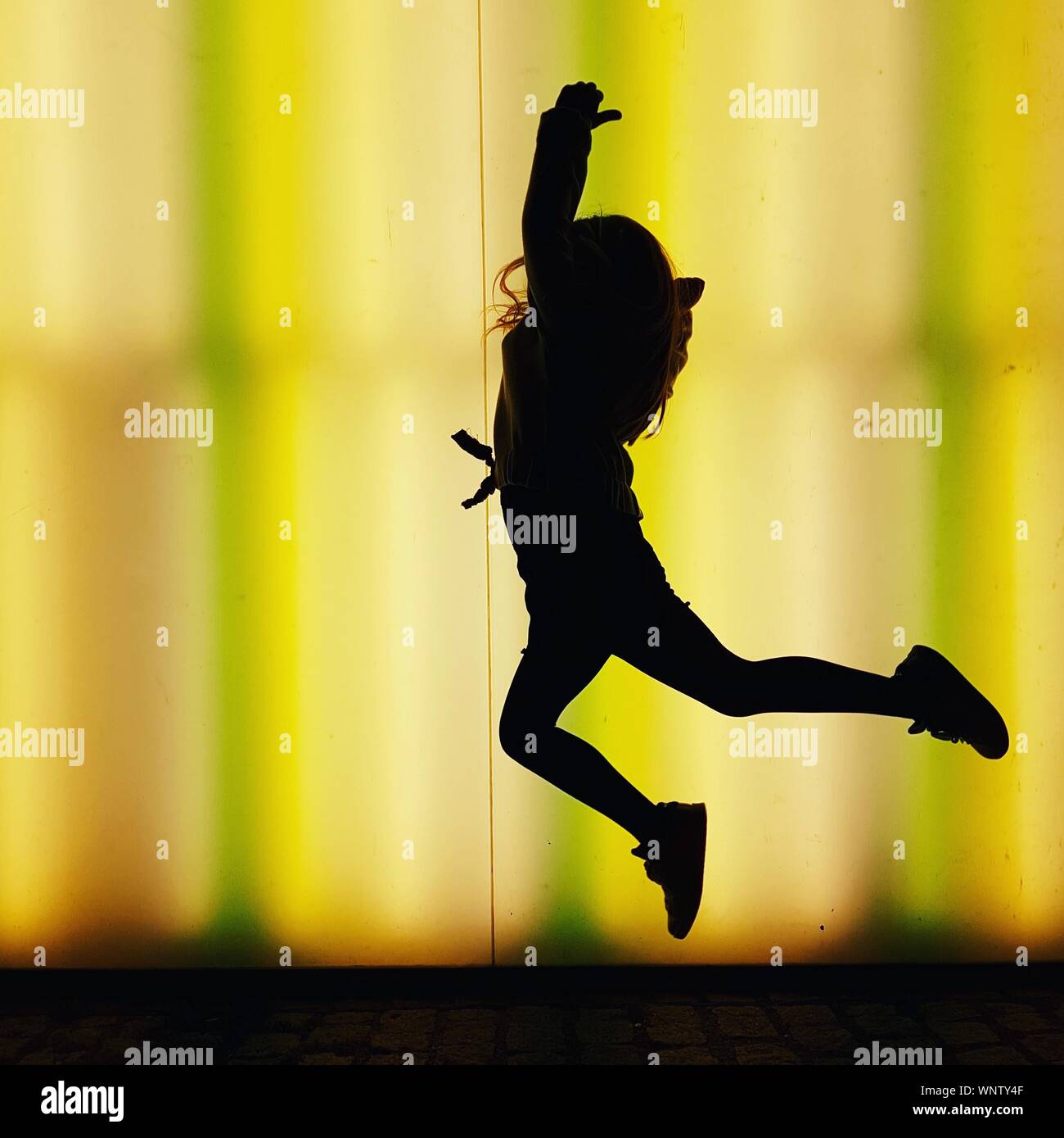 Girl jumping air hi-res stock photography and images - Alamy