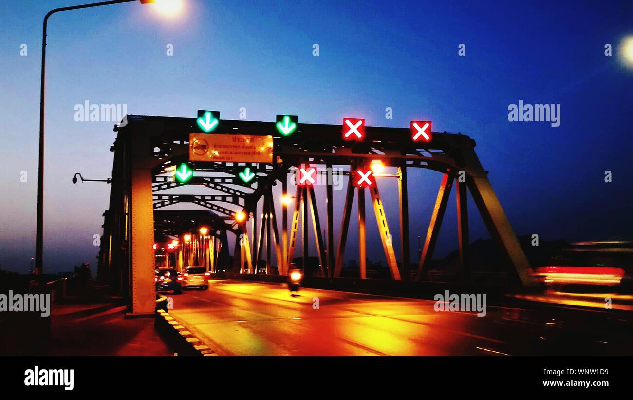 Illuminated Directional Signs High Resolution Stock Photography and ...