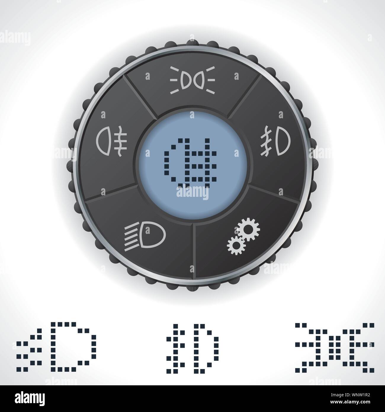 Lighted road Stock Vector Images - Alamy