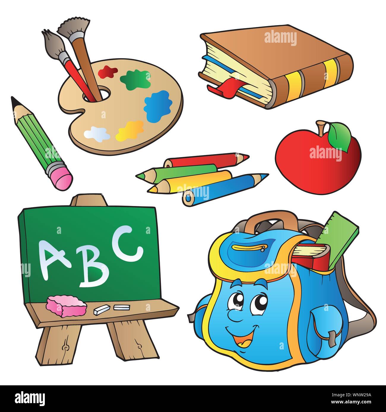 School cartoons collection Stock Vector Image & Art - Alamy