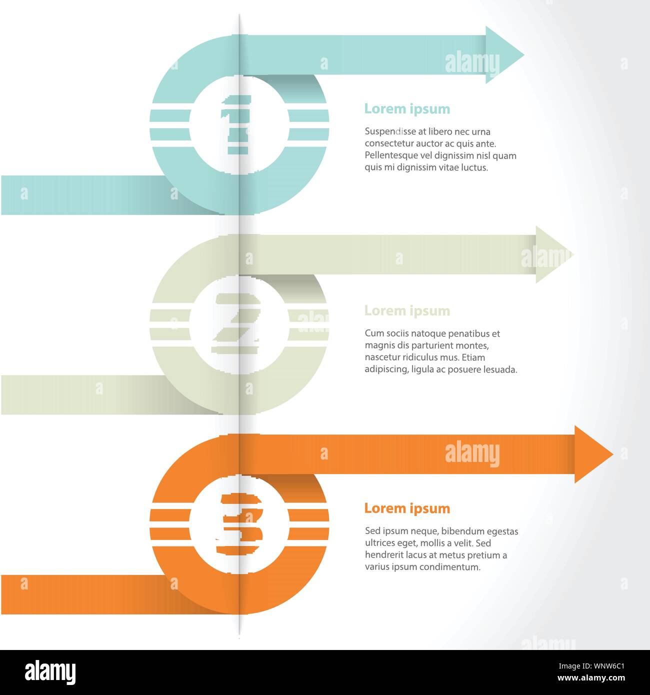 Curling arrows infographic design set Stock Vector Image & Art - Alamy