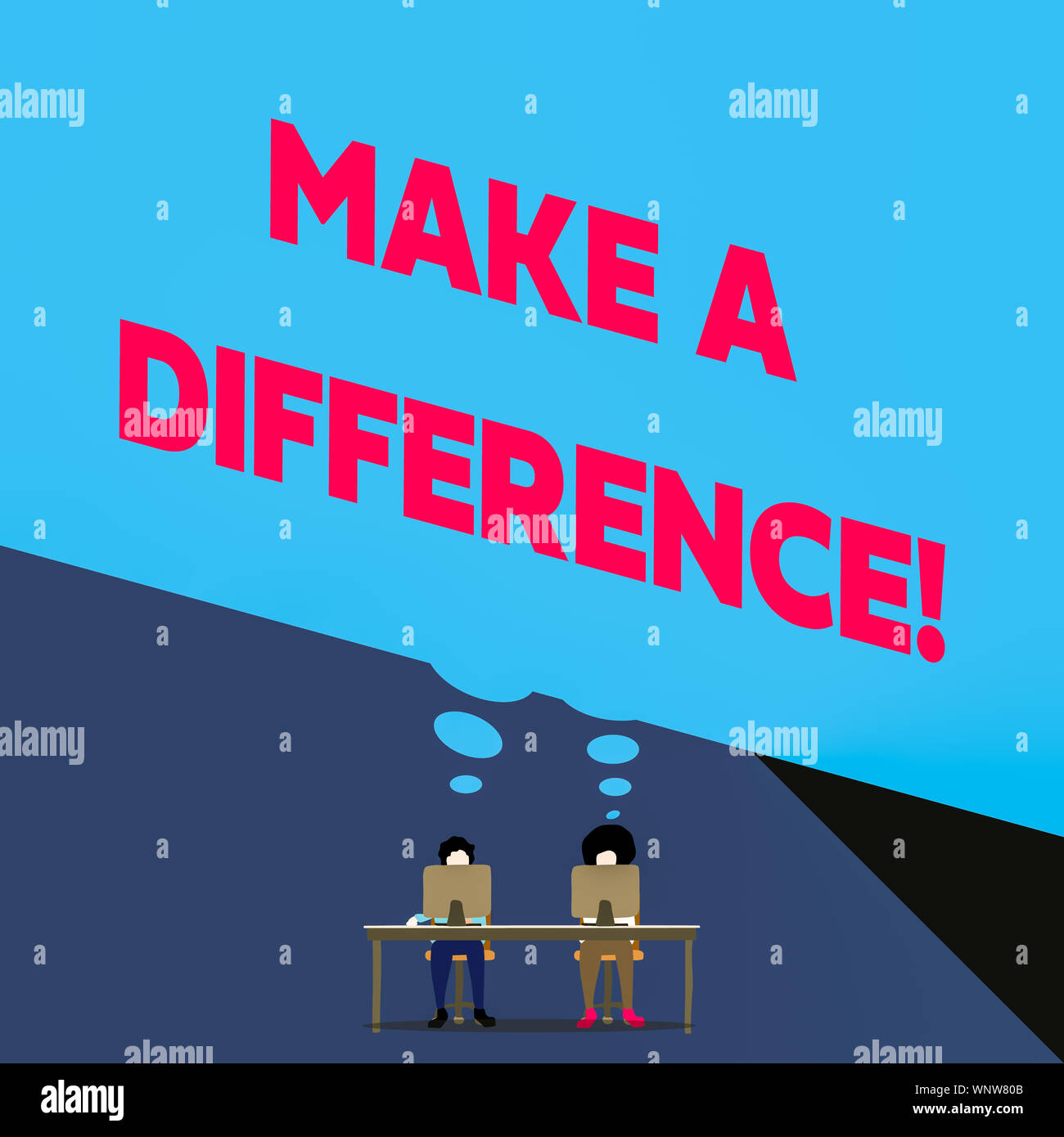 Word writing text Make A Difference. Business photo showcasing have ...