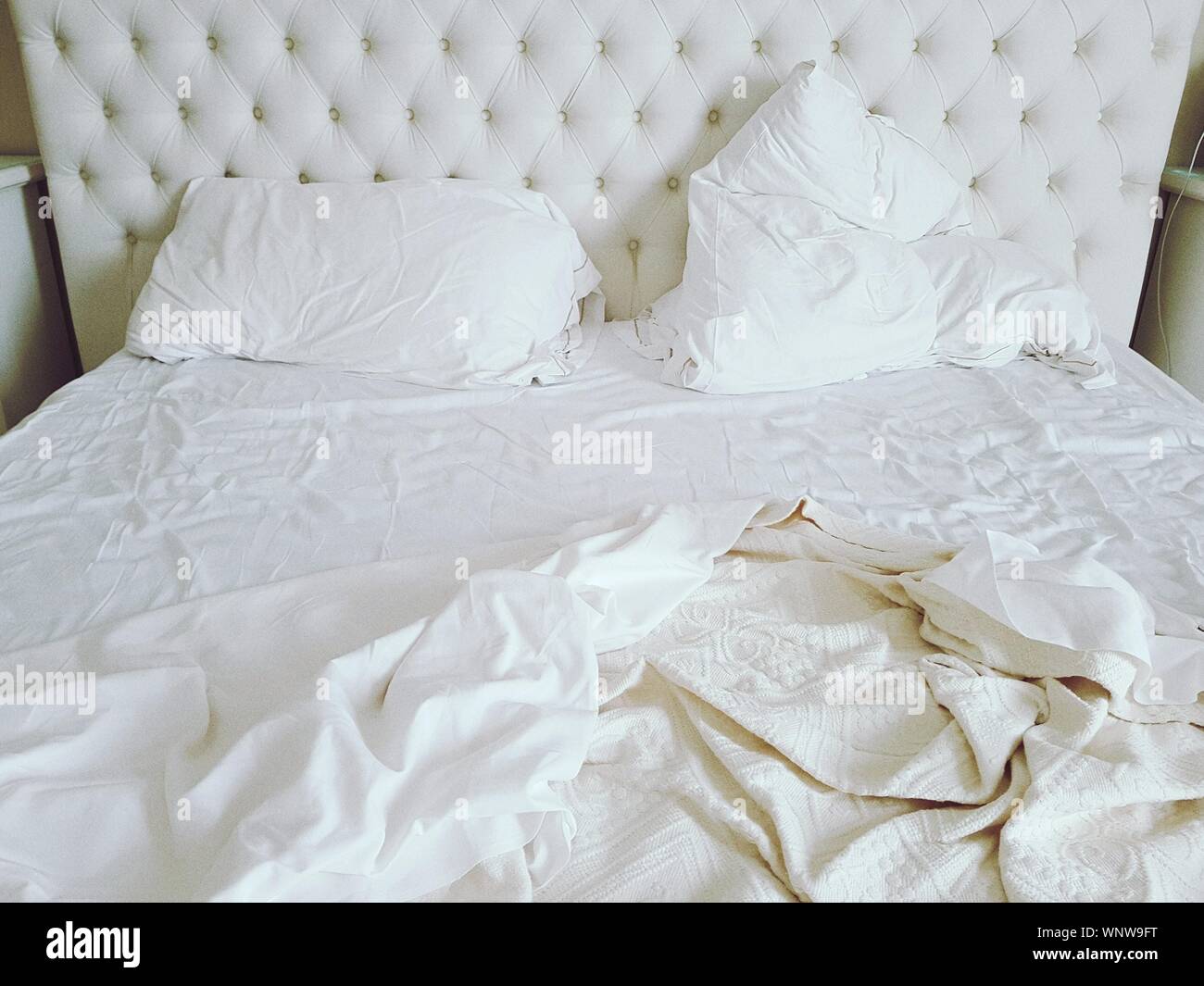 Crumpled pillows hi-res stock photography and images - Alamy